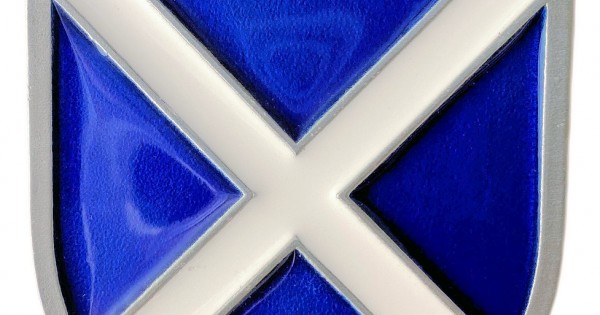 Belt Buckle - Scotland Flag Shield
