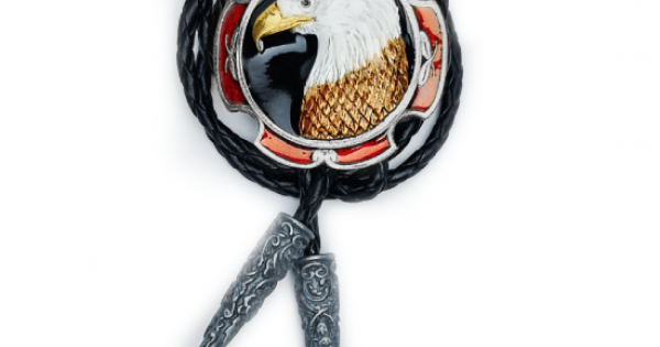 Bolo Tie - Red Eagle