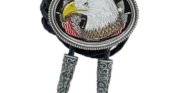 Bolo Tie - Bald Eagle Head