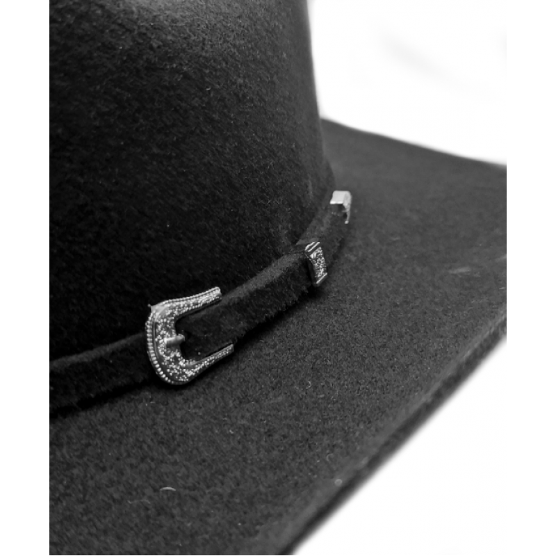 Wool Felt Western Black Hat