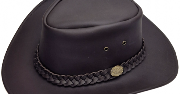 Leather Western Hat - Outback Trailblazer Australian Brown