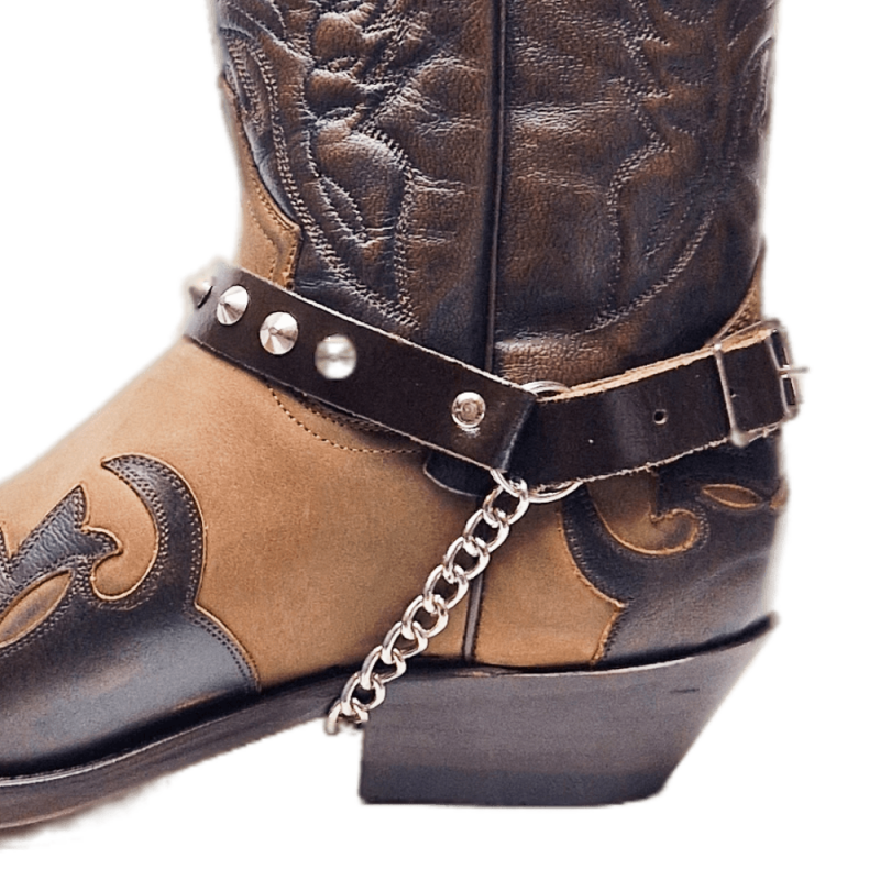 Boot Straps - Conical Wide Dark Brown