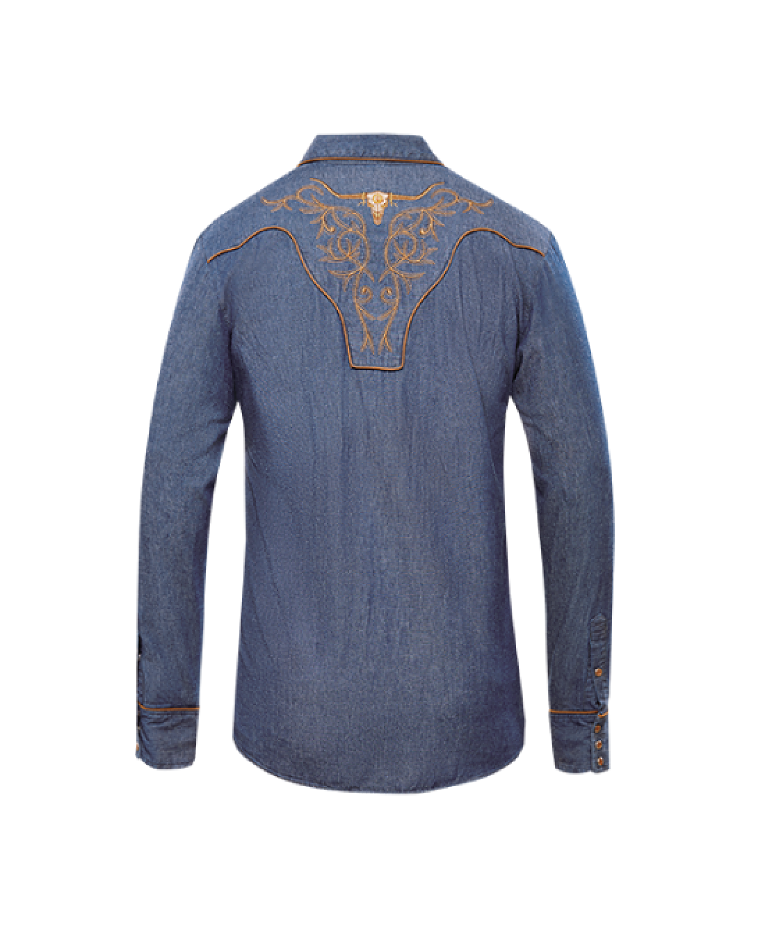 Rangers - 013CA01 Denim Men's Western Shirt