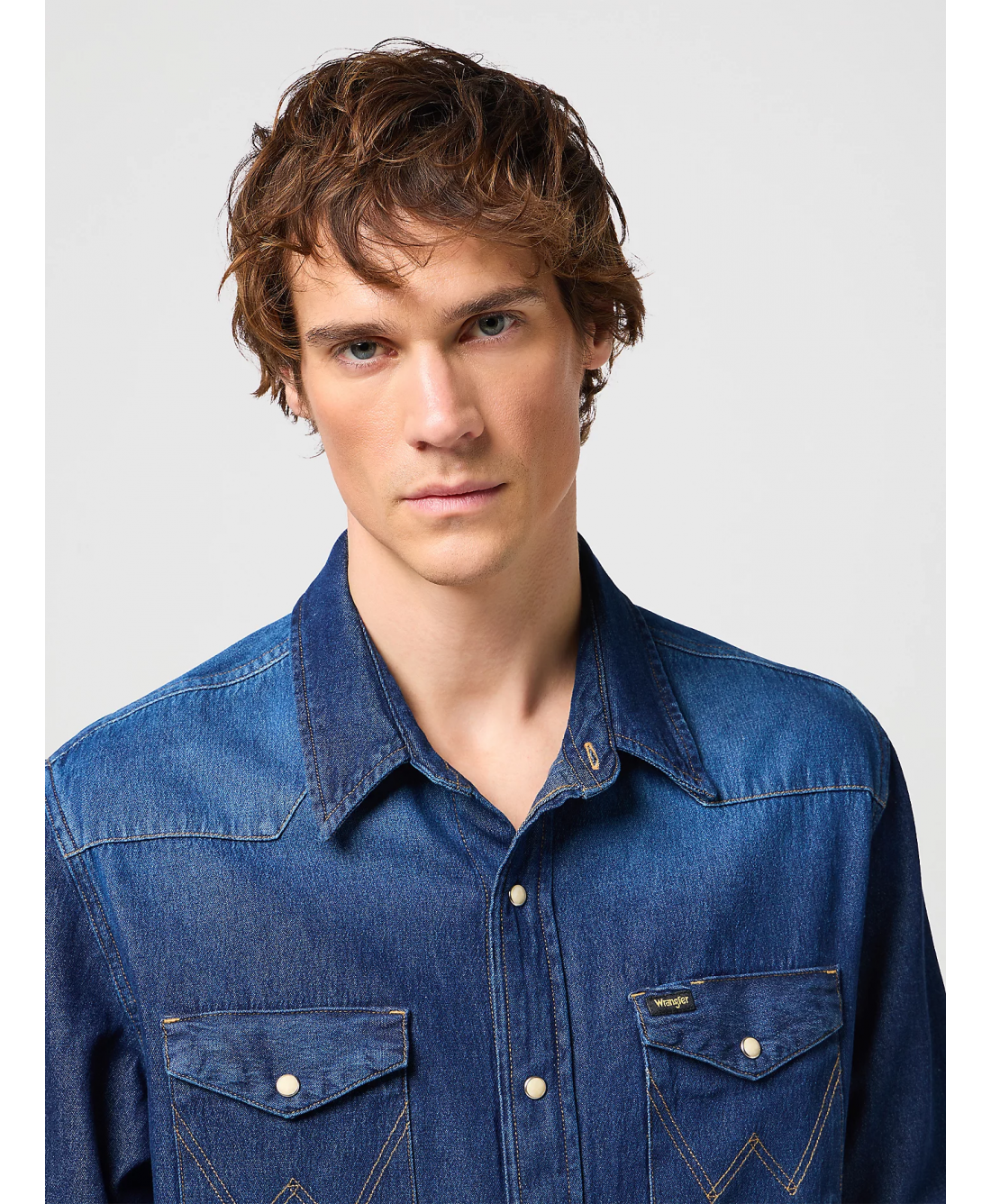 Wrangler -27MW Western Shirt - Darkstone