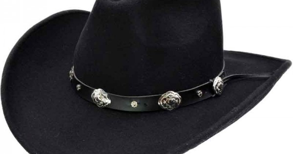 Wool Felt Western Concho Hat