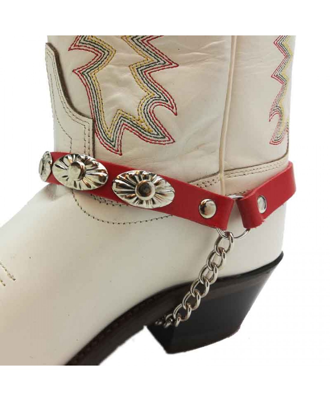 Boot Straps - Oval Red