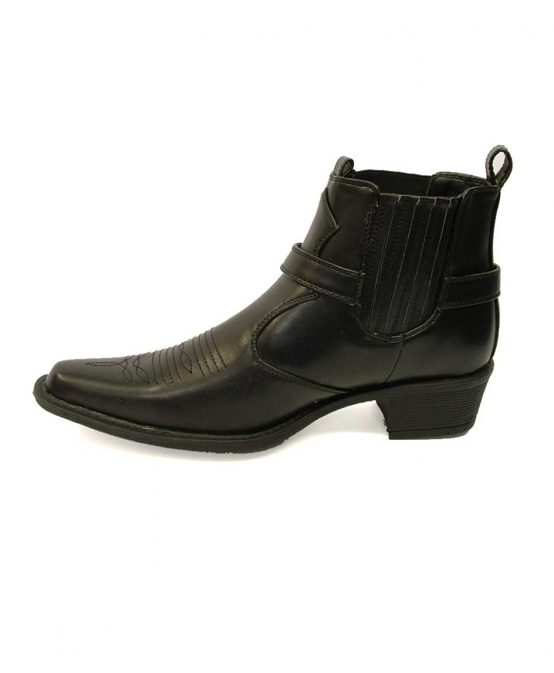 U.S.Brass - Eastwood Men's Ankle Cowboy Boot Black